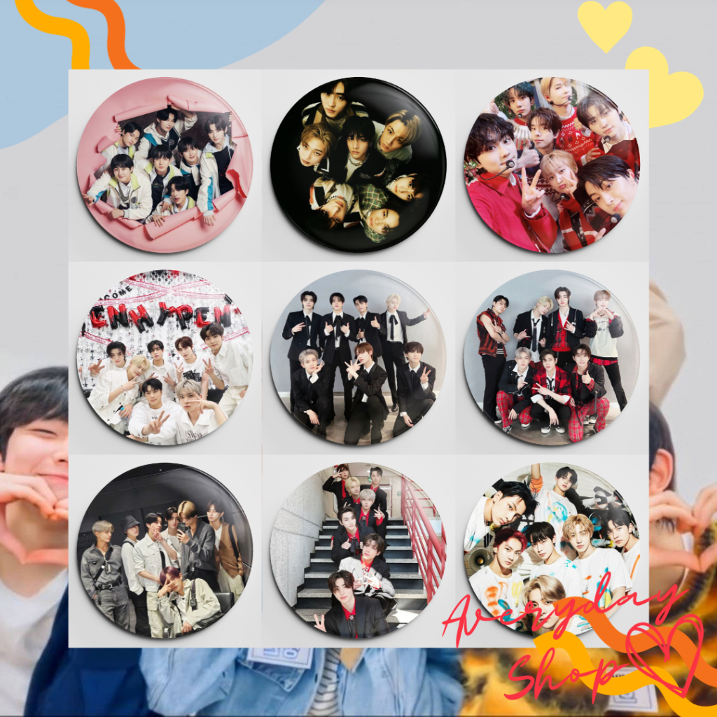 Enhypen Button Pins 2.25 Inch #1 [Ordinary / Matte / Glitter/ Rainbow ...