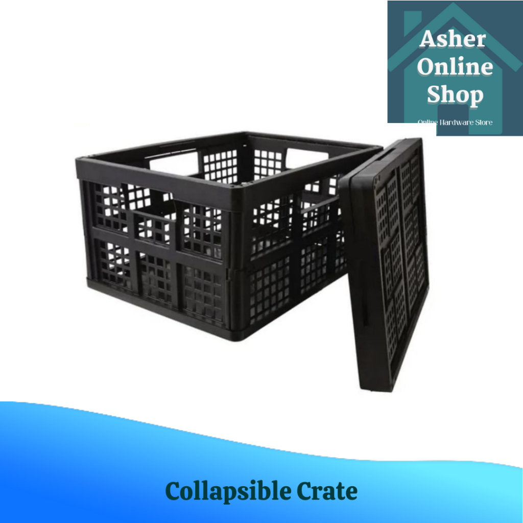 Foldable Crate, Collapsible Storage Box, Crate Car Backup, CAGE,Plastic ...