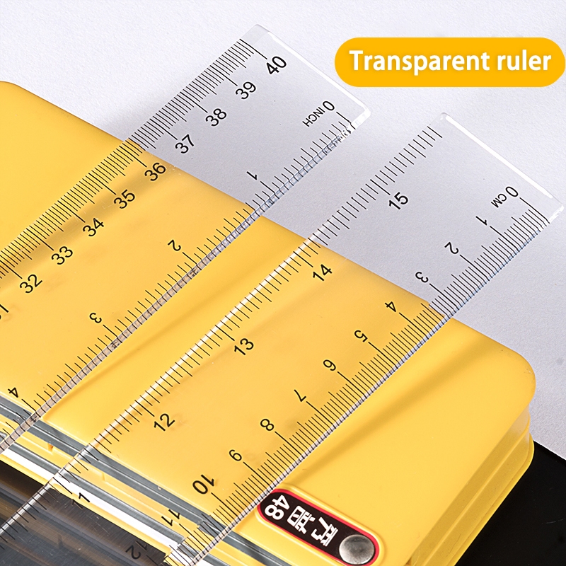 HGS 15cm Student Ruler Transparen Plastic Metering Stationery School ...