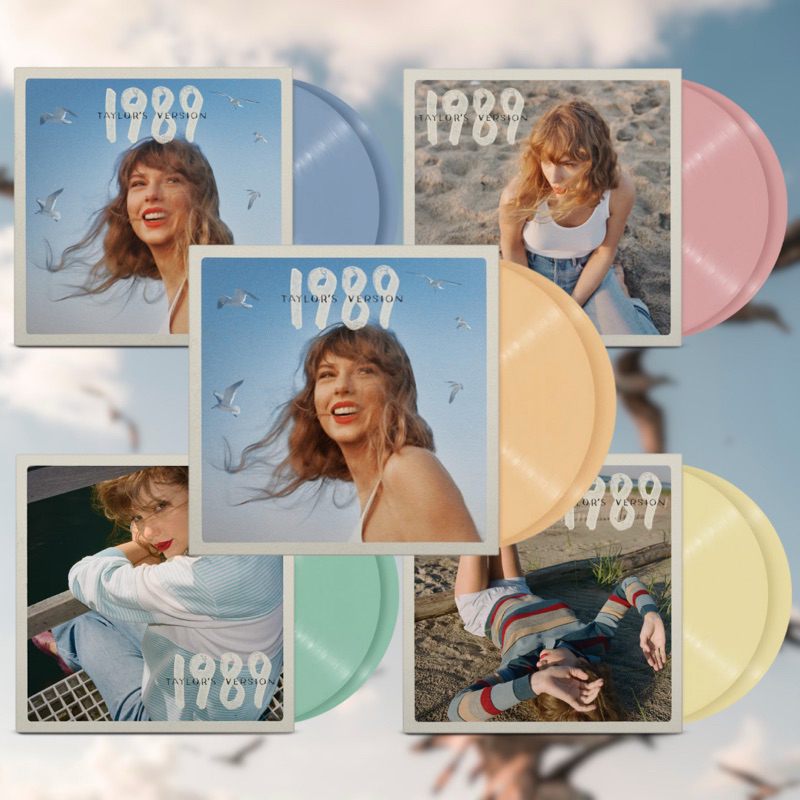 Taylor Swift 1989 (Taylor’s Version) Deluxe Vinyl Album | Target Exclusive Blue Pink Green ...