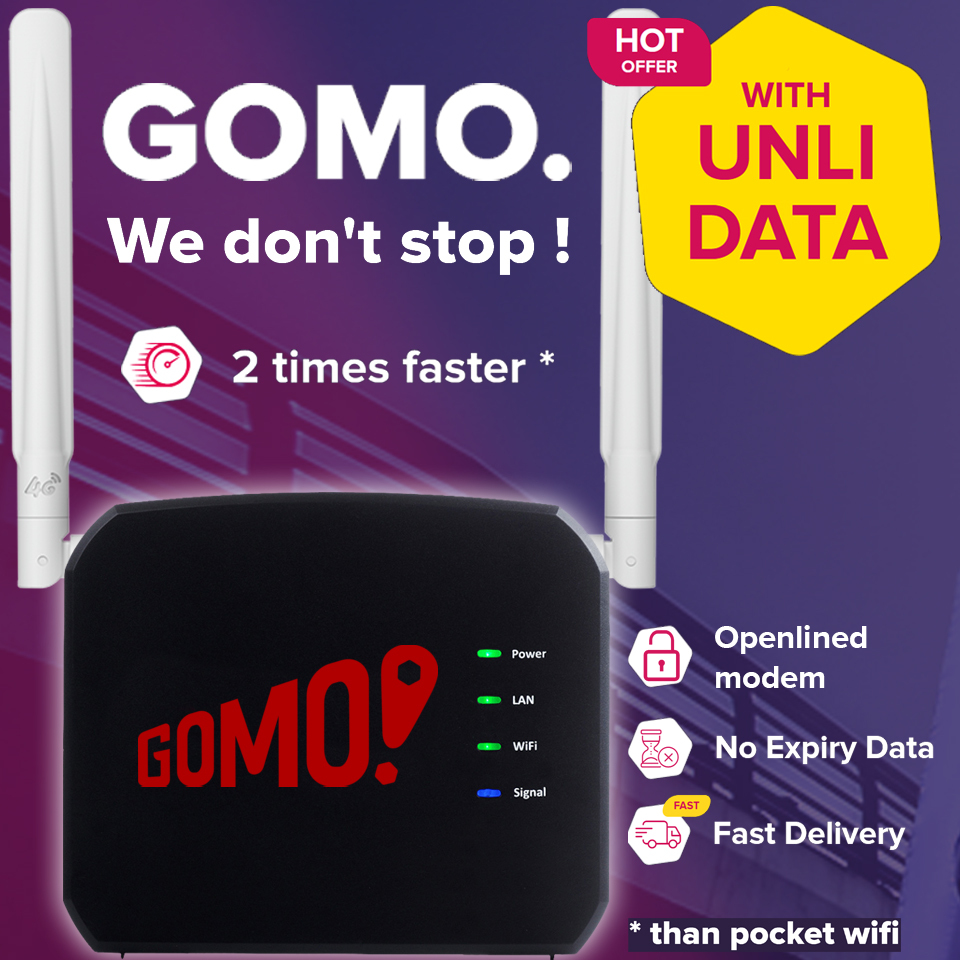 Unli Data Gomo Fx Id3 Modem For Dito Smart Rocket Sim Globe At Home Prepaid Wifi 4g