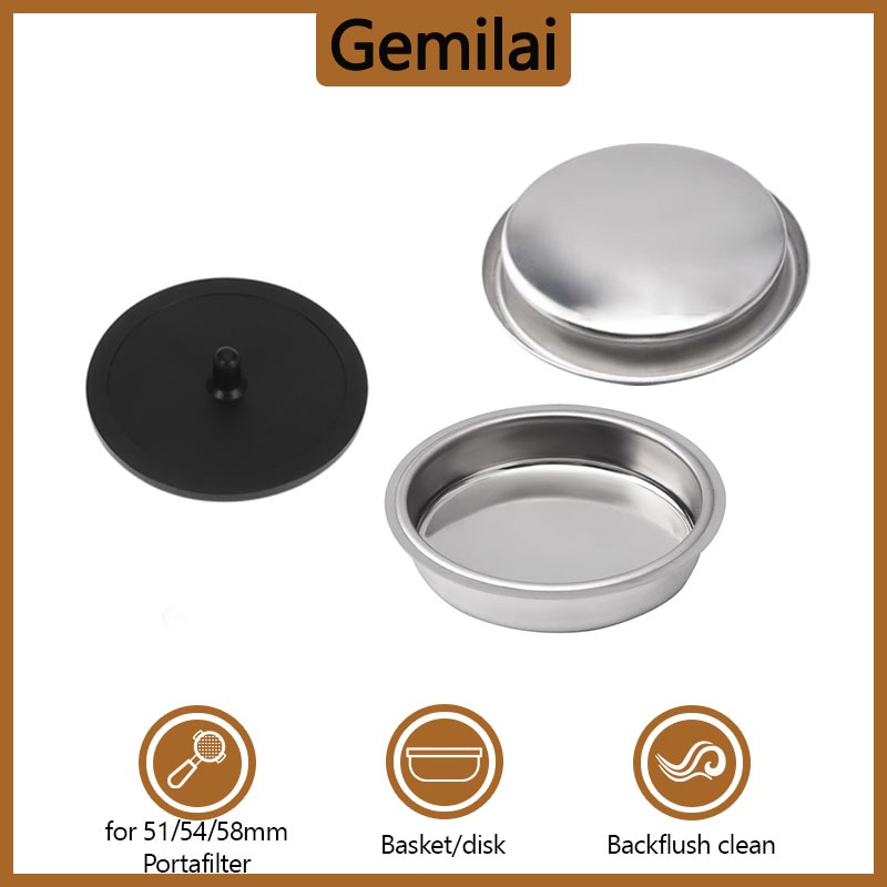 Coffee Backflush Disk Backflush Basket Blind Filter Basket Clean ...