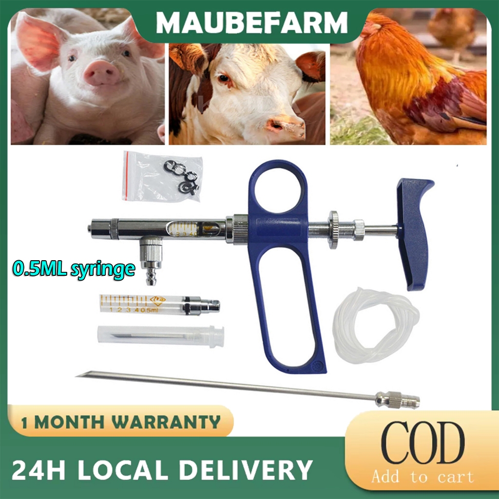 0.5ML Automatic Continuous Syringe Adjustable Veterinary Syringe ...
