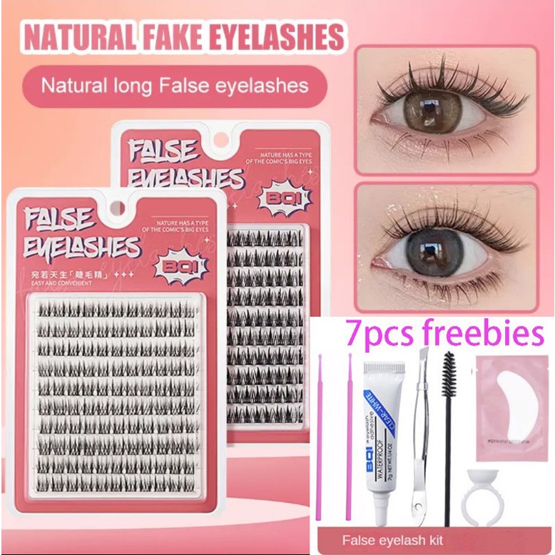 Eyelash Extension 150 Lash Clusters 3D Effect Natural Lashes DIY ...