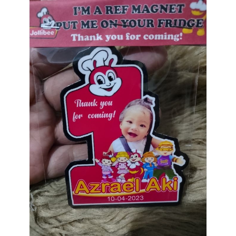 Jollibee Ref Magnet (Any size, theme, numbers, shape will do) | Shopee ...