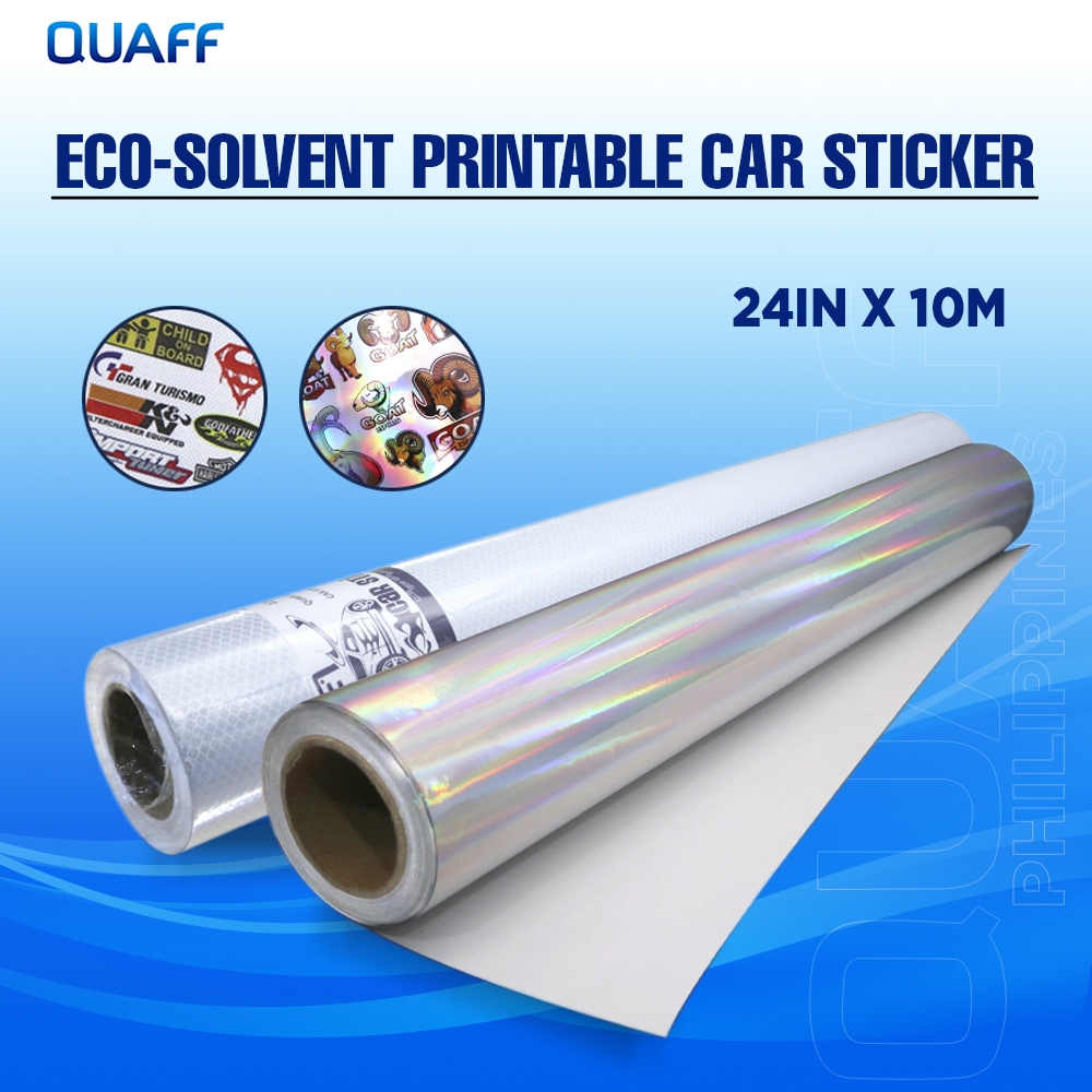 1-roll QUAFF Eco-Solvent Printable Car Sticker (Spectrum / Microprism ...