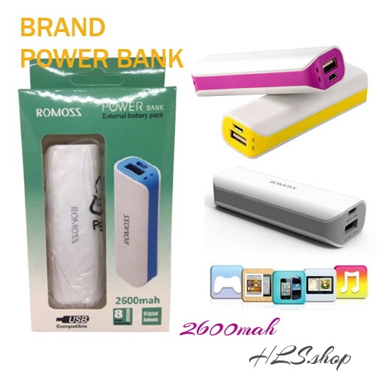 2600mAh Portable power bank emergency rechargeable battery pack ...
