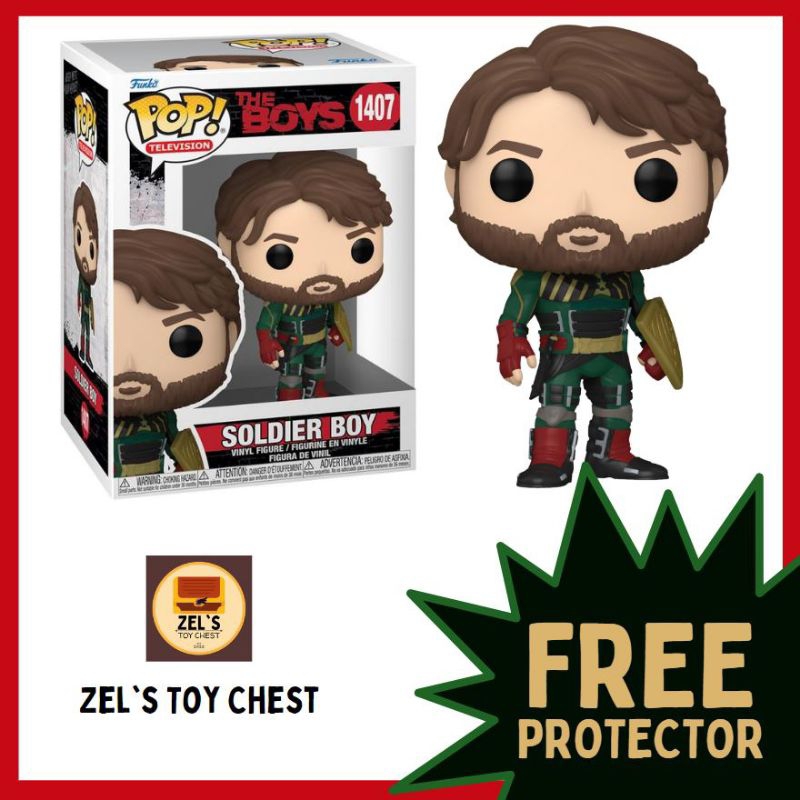 Funko Pop! The Boys: Soldier Boy with Free Protector [Zel's Toy Chest ...