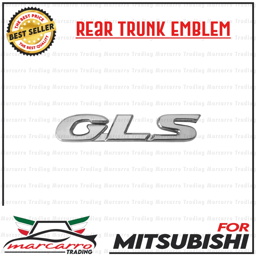 GLS Logo Rear Trunk Emblem Chrome | Shopee Philippines