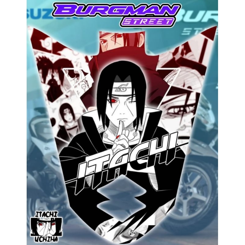 UCHIHA ITACHI front sticker for Suzuki Burgman Street 125 Quality ...