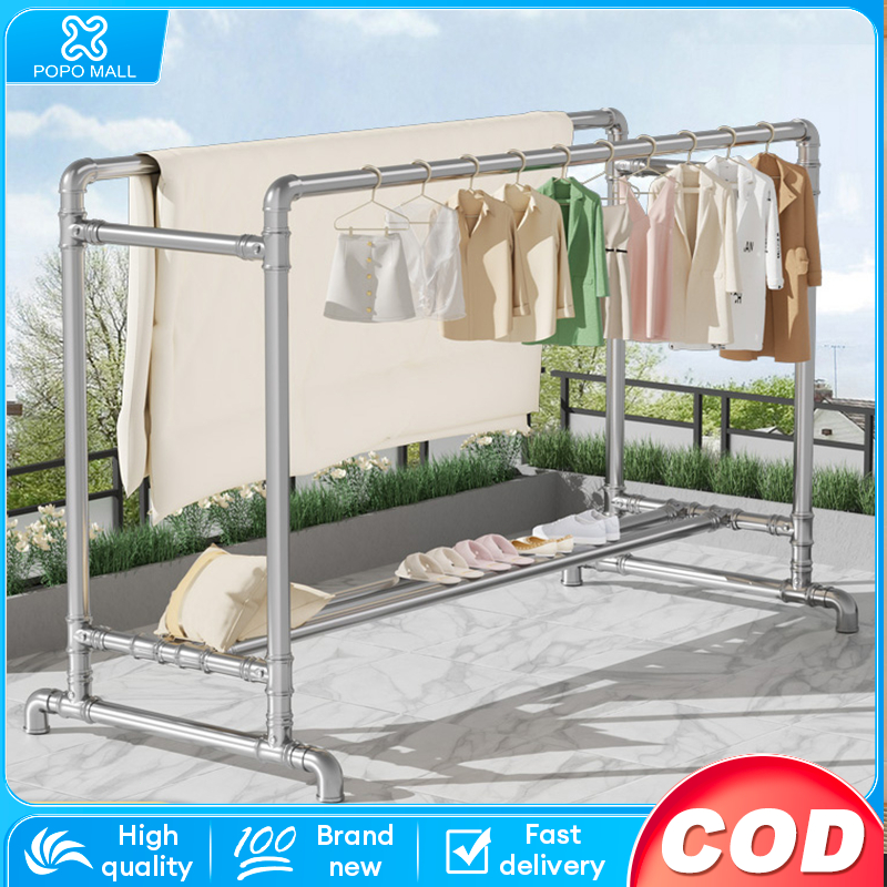180CM Clothes Rack Stainless Sampayan Windproof Adjustable Clothes ...