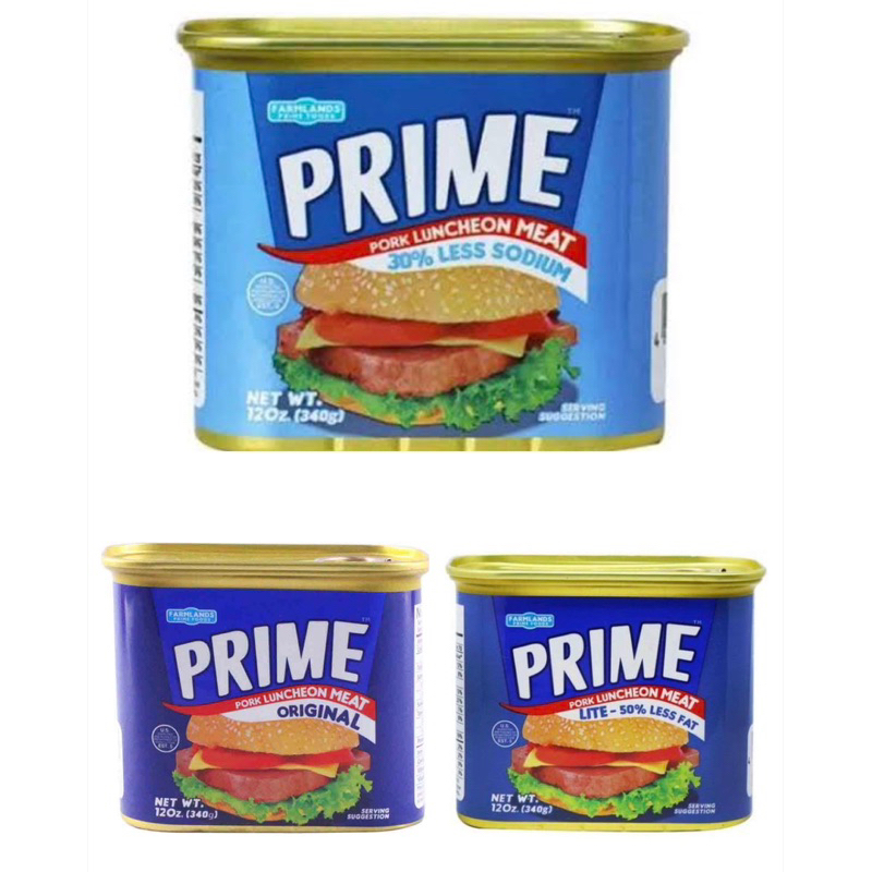 Prime Pork Luncheon Meat Available in 3 Flavors 340g | Shopee Philippines