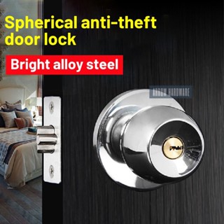 Double lock door knob Set Stainless Door Lock door knob [with 3pcs Keys ...