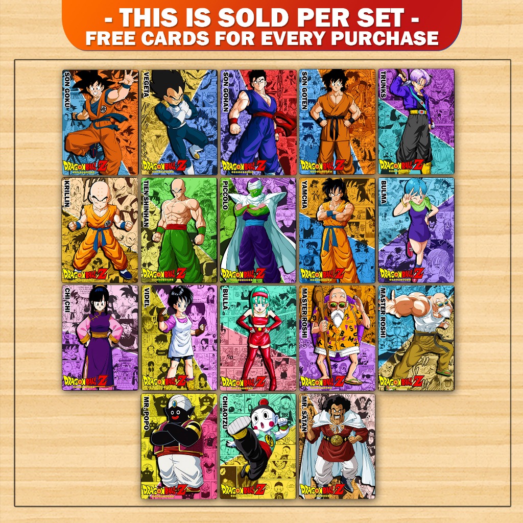 Dragon Ball Main Characters Photocard - [SOLD PER SET] | Shopee Philippines