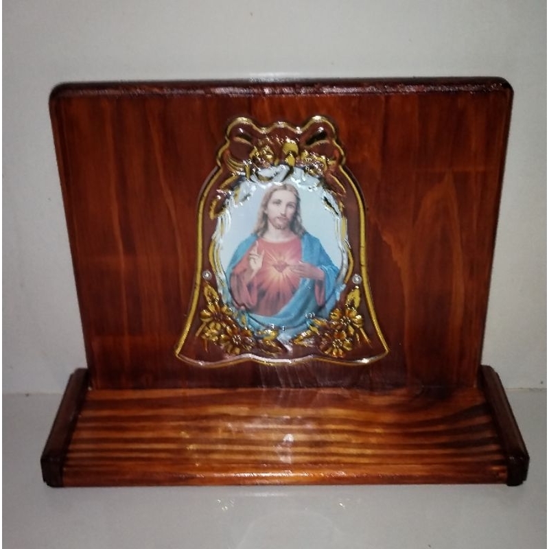 Wooden Altar with Sacred heart frame (Small Size) | Shopee Philippines