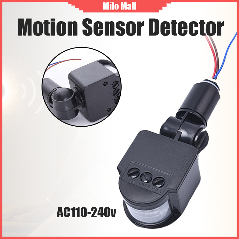 LED Infrared PIR Motion Sensor Detector Wall Light Switch 90~250V 200W ...