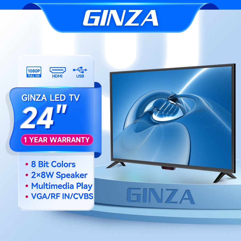 Ginza HD Led Flat Screen Slim TV 24 Inch | Shopee Philippines