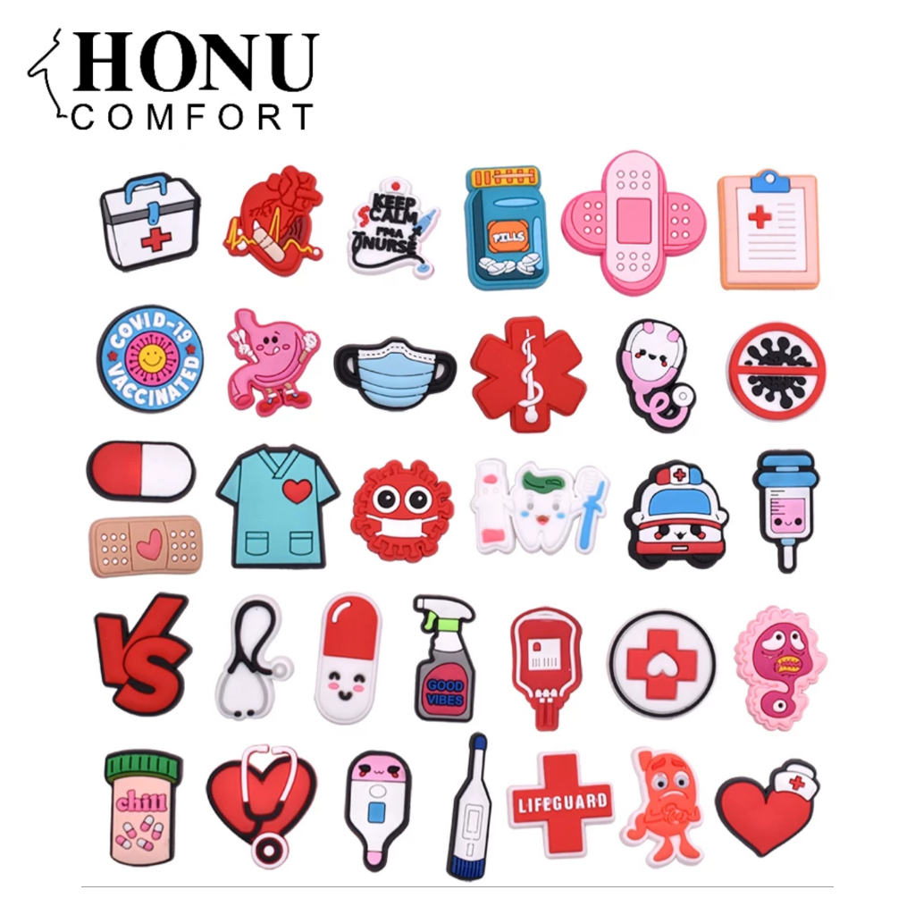 Jibbitz Charms Clogs Crocs Design Cute Cartoon Accessorie | Shopee ...