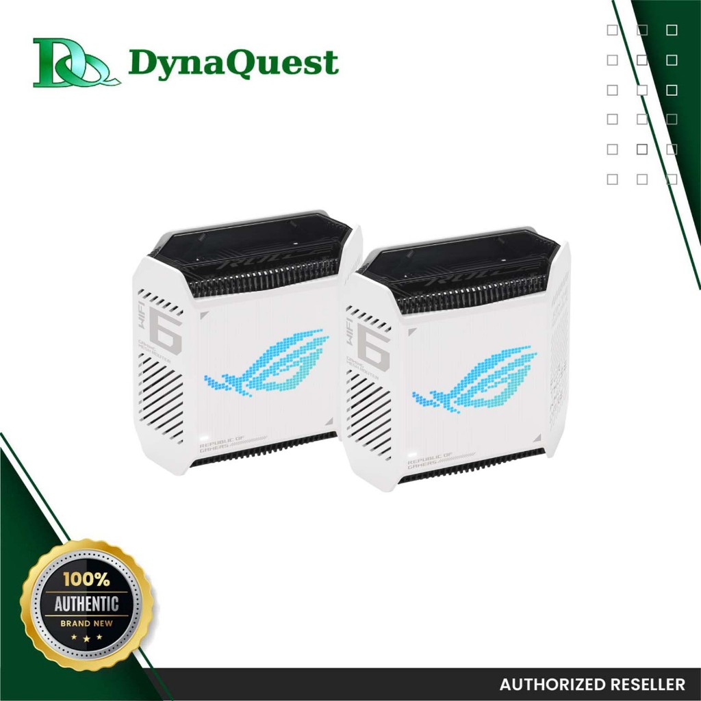 Asus ROG Rapture GT6 White AX10000 2-pack Triband Mesh Router | Shopee ...