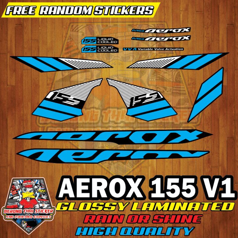 Aerox 155 V1 Stock Decals sticker | Shopee Philippines