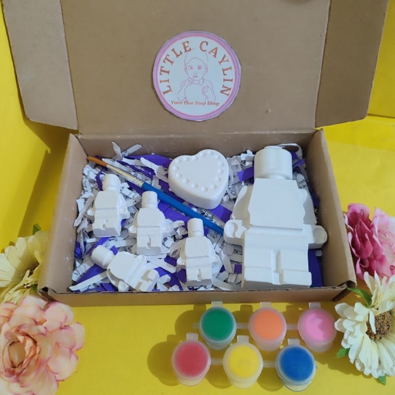 Mini Plaster Painting Set (with box and paint) | Shopee Philippines