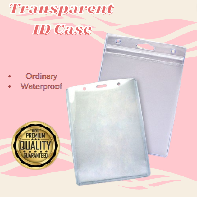 A6 ID CARD CASE HOLDER WITH ZIP LOCK WATERPROOF Vertical [5 pcs per ...