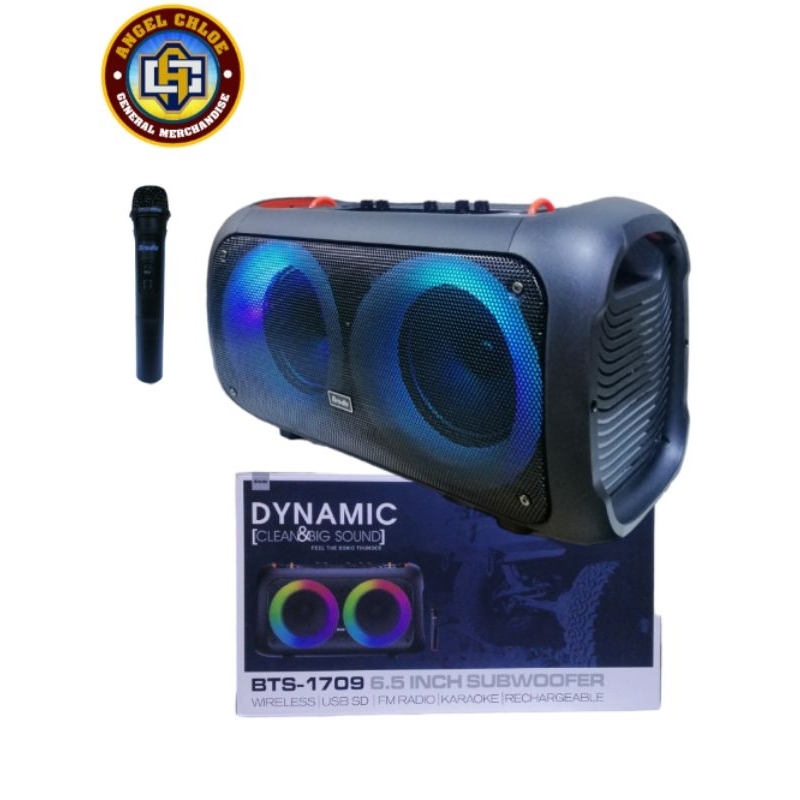 BRUDO BTS 1709 PORTABLE PARTY SPEAKER RGB FLAME LIGHTING EFFECT 6.5 ...