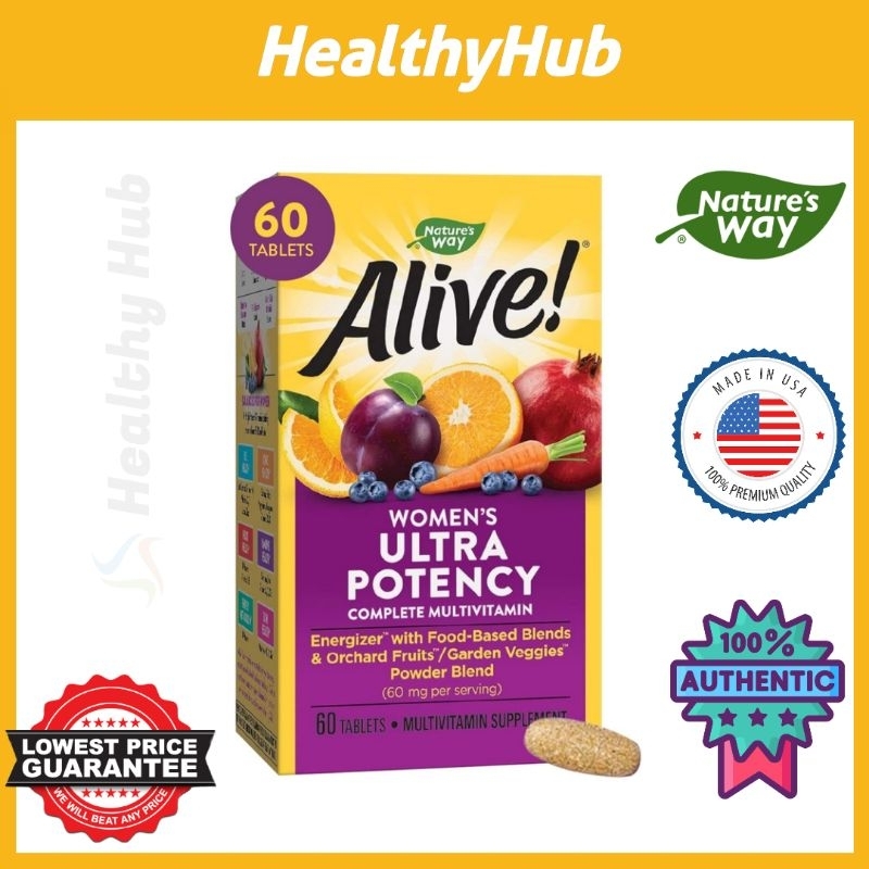 Nature's Way Alive! Women's Ultra Potency Complete Multivitamin, 60 ...