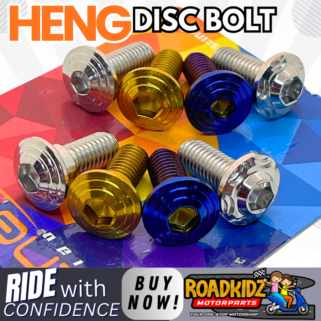 HENG DISC BOLT UNIVERSAL (8x20, 1PC ONLY) | Shopee Philippines