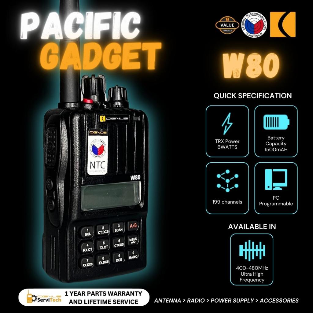 Cignus W80 Dualband Water Resistant Dustproof Two Way Radio Walkie ...