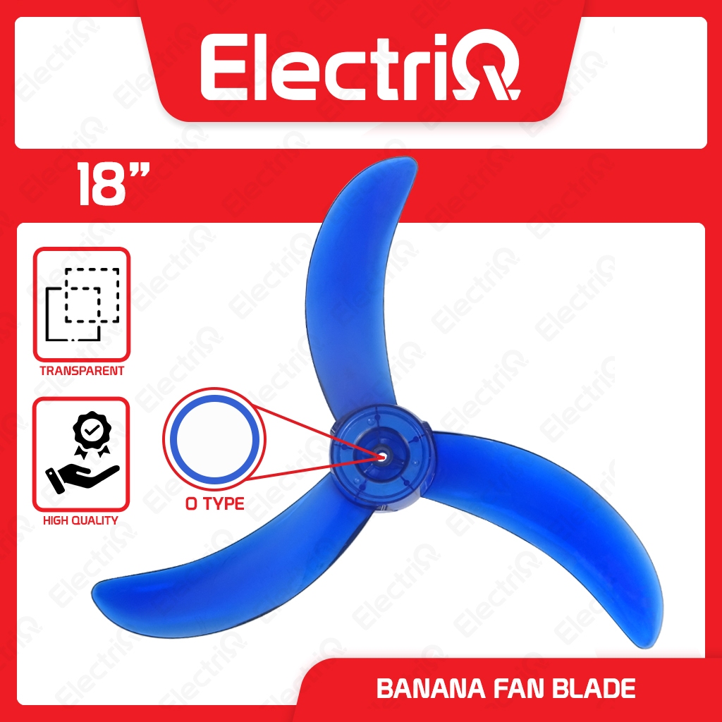 Electriq Electric ASAHI Fan Blade O TYPE (transparent)18 inches BB ...
