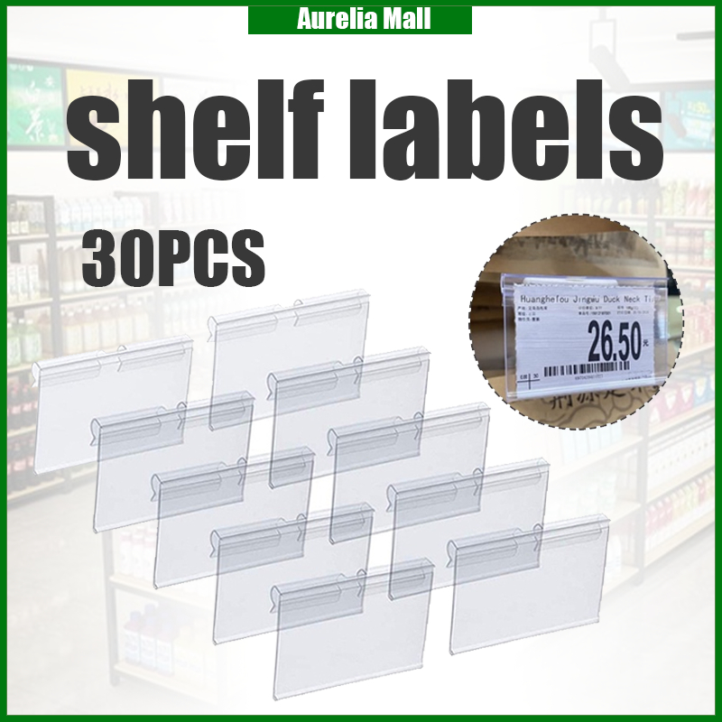 30pcs Clear Plastic Label Holders Retail Price Label Holder For Label ...