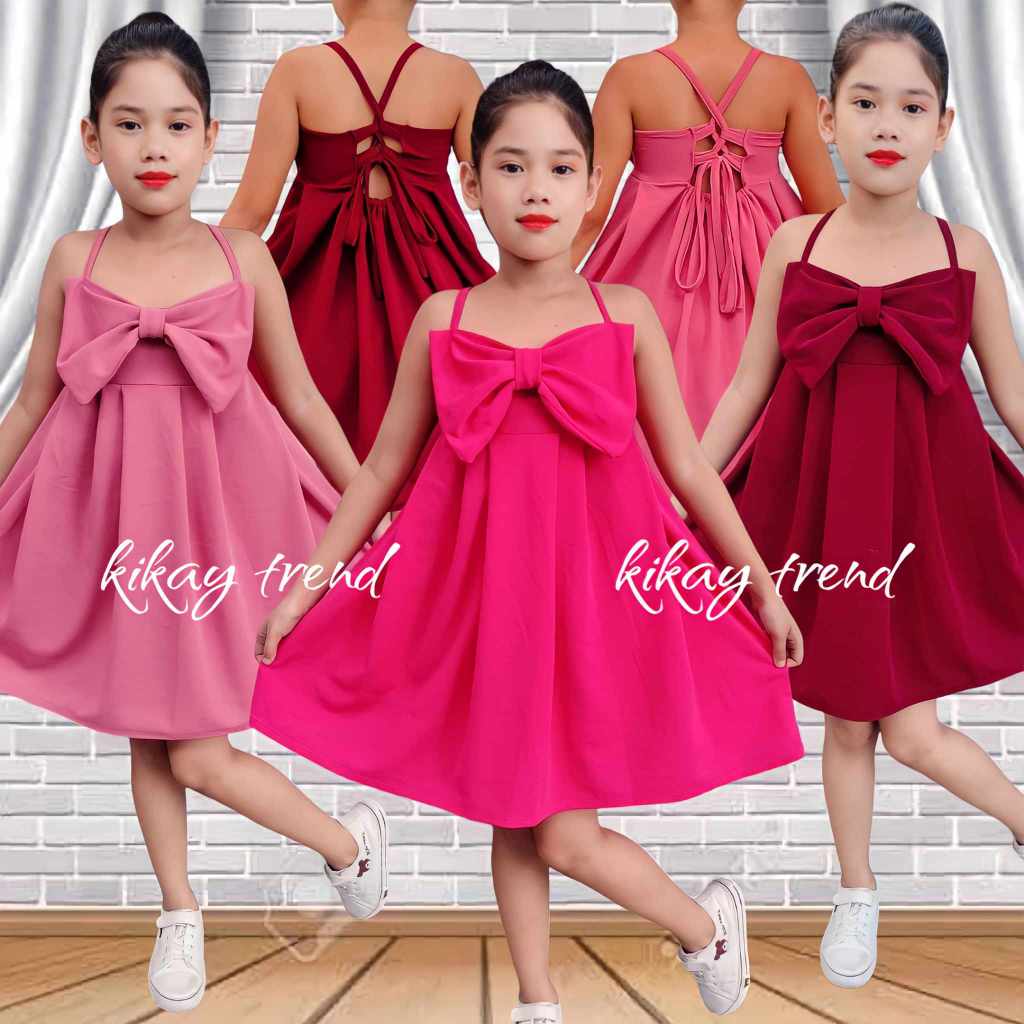 KIKAY TREND I THEA FIT 5-8 YEARS OLD KIDS RIBBON CRISSCROSS ELEGANT ...