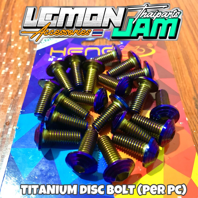 8x20 Disc bolt titanium ( universal ) | Shopee Philippines