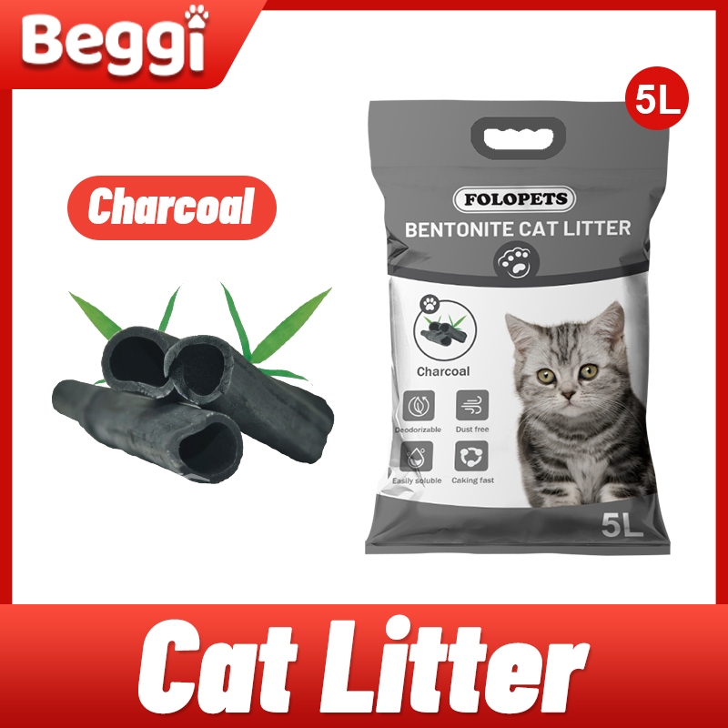FOLOPETS Bentonite Cat Litter Food GradeOdour Control clumping Highly ...