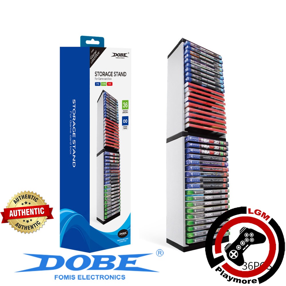 Dobe Game Card Box Storage Stand (12 or 36 Disc Slot) For PS5, PS4 ...