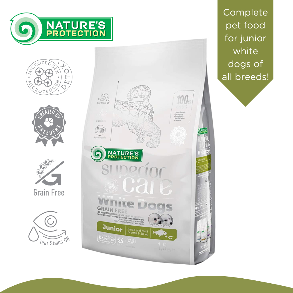 Natures Protection SC White Dog Grain Free White Fish Jr. Sm. & Mini ...