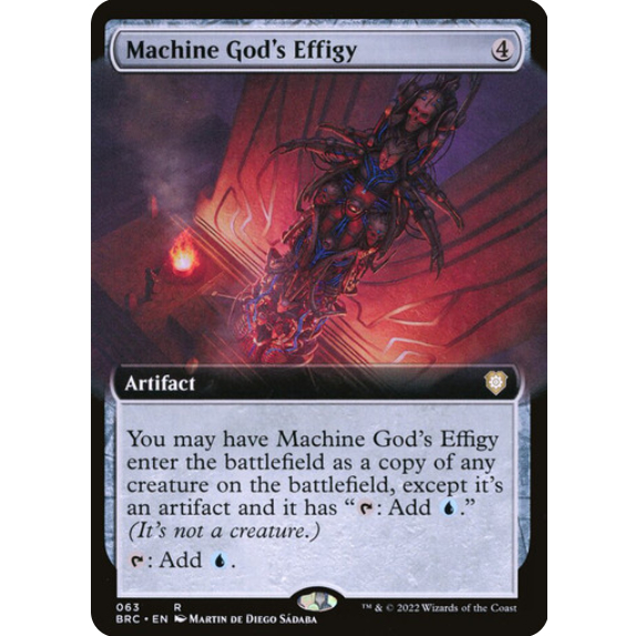 Machine God's Effigy (Extended Art) - Commander: The Brothers' War (BRC ...