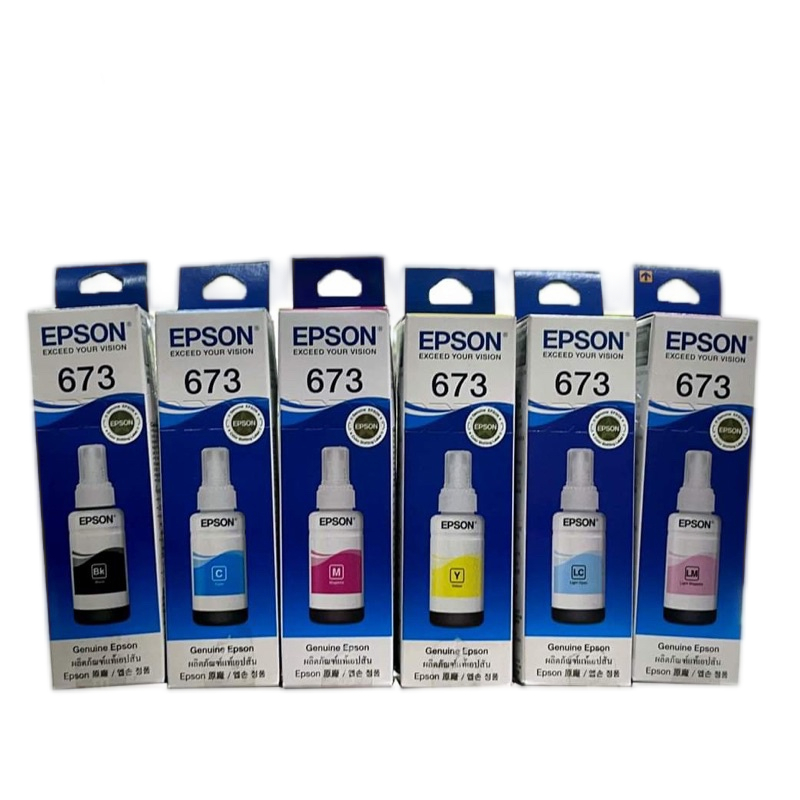 Original genuine refill bottle ink 673 for L805 and L850 | Shopee ...