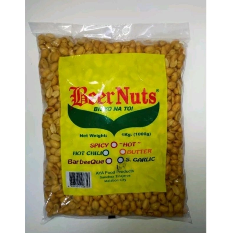 Skinless Flavored Nuts Garlic and Spicy 1kg | Shopee Philippines