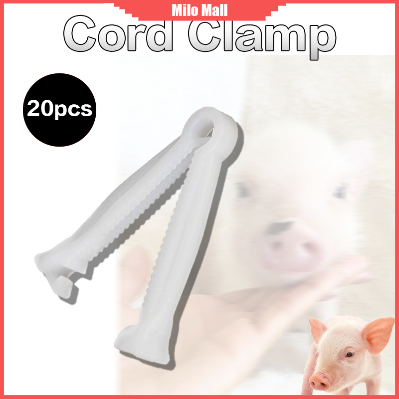20Pcs Disposable Umbilical Cord Clamp For Dogs Piglet Sheep And Other ...