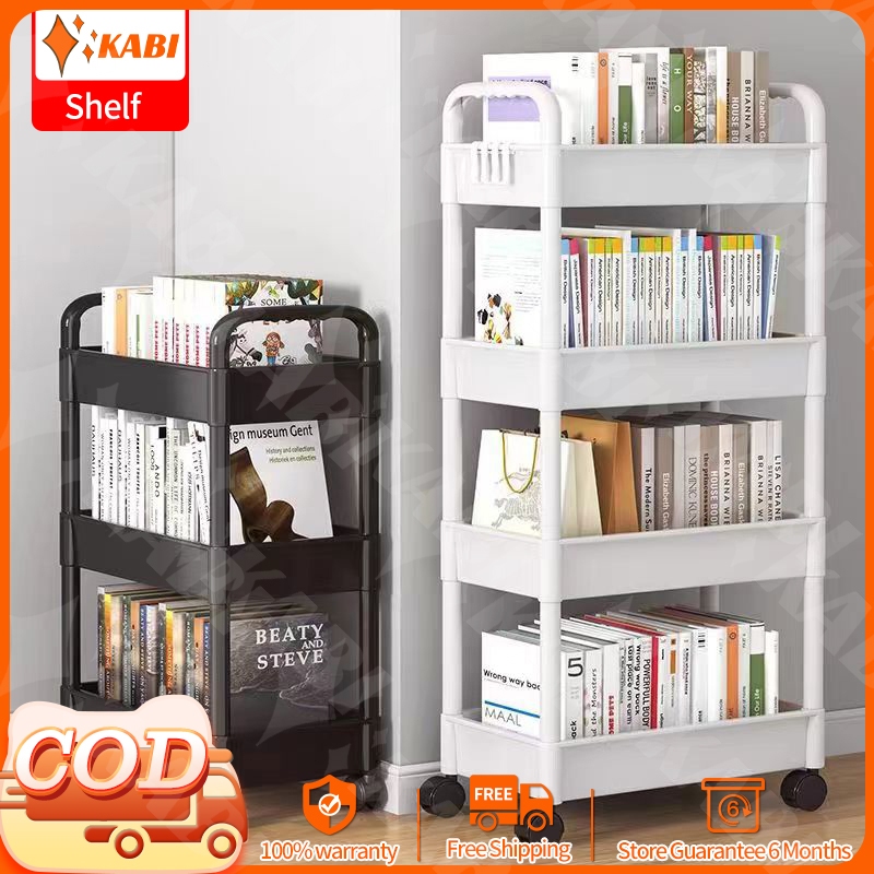 Kabi Moving Rack Trolley Cart 3/4/5 layer Stock label Kitchen Storage ...