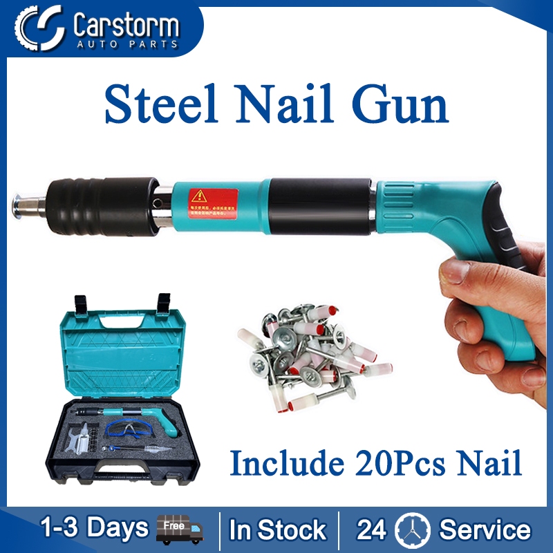 Manual Steel Nail Gun Rivet Gun Tool Concrete Wall Ceiling Steel Nail ...