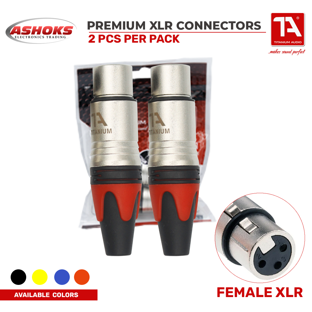 Titanium Audio XLR Connectors Sets / Premium Connectors / Female ...