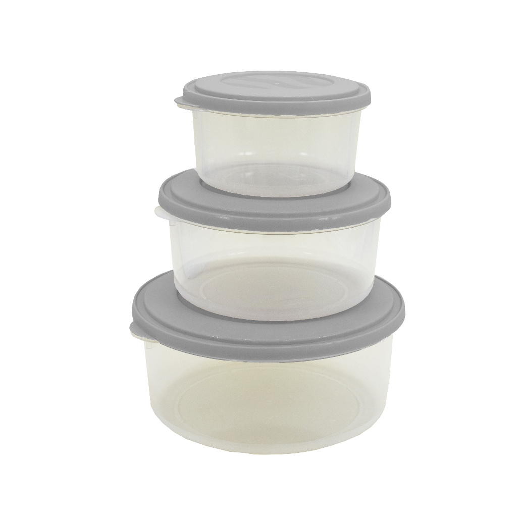 Round Food Organizer Food keeper Food container Pastic Tupperware set ...