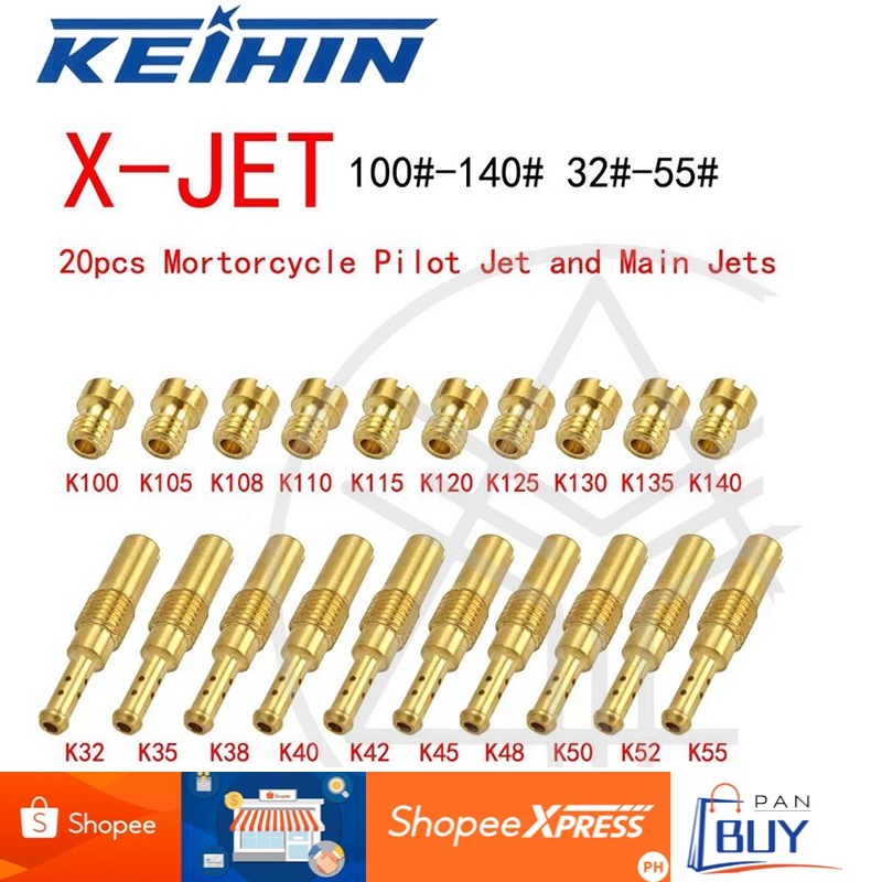 20PCS Keihin Carburetor Main Jet Kit Set Slow/Pilot Jet for PWK KEIHIN ...
