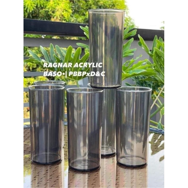 6pcs Ragnar Acrylic Drinking Glasses Baso Acrylic | Shopee Philippines