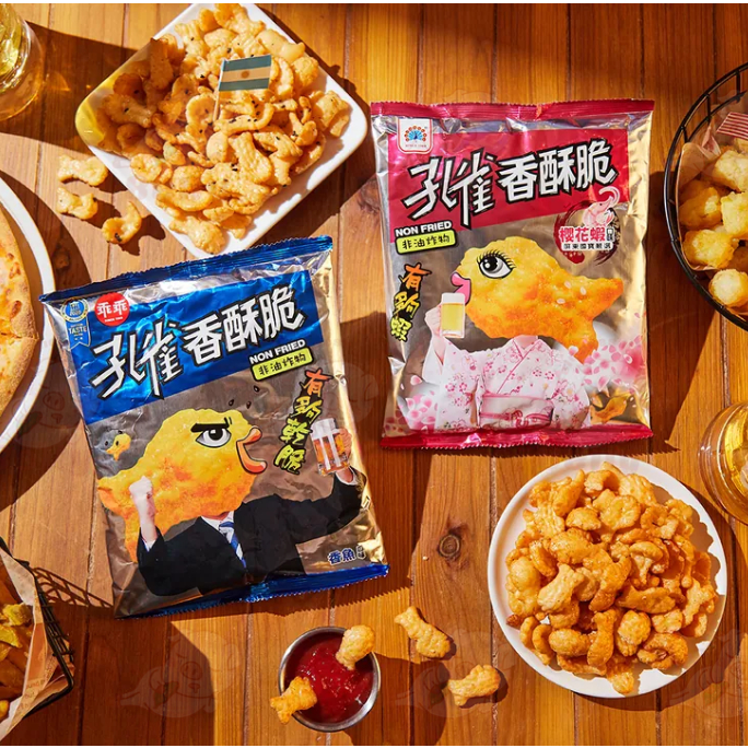 Taiwan Food Peacock Crispy Cracker Fish / Sakura Shrimp Flavored ...
