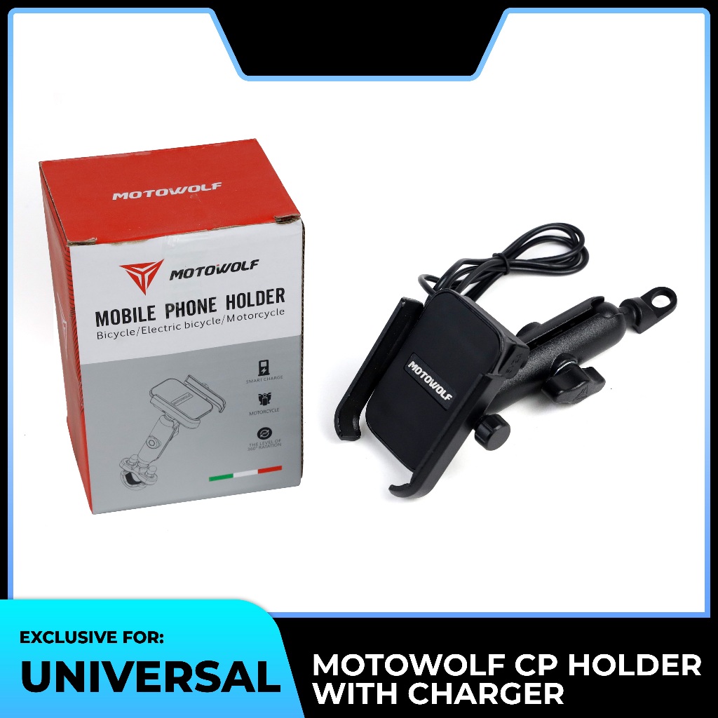 Motorcycle Motowolf CP Holder V3 - W/O Charger & W/ Charger (W/USB ...