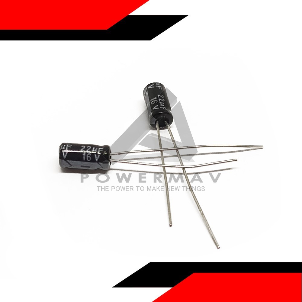 2pcs 22uf 16v capacitor New Aluminum Electrolytic Capacitors Radial 105 ...
